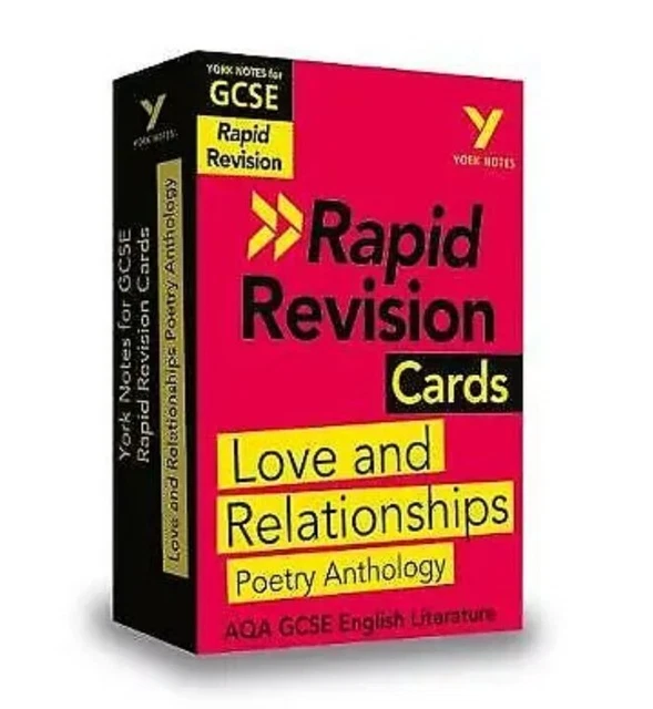 YORK NOTES, GCSE Aqa(Grade 9-1)Rapid Revision Cards Love ...