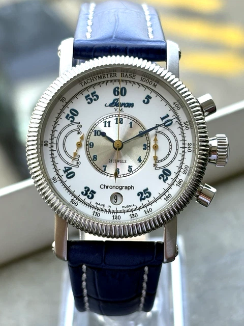 BURAN CHRONOGRAPHE MÉCANIQUE Poljot 3133-Valjoux 7734-Édition Limitée ...