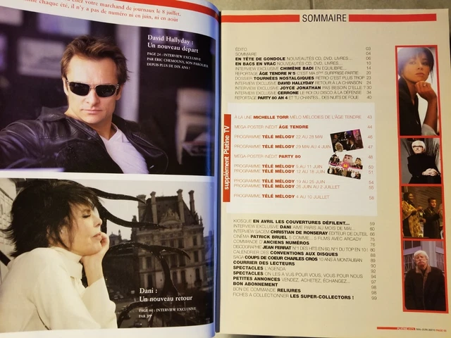 PLATINE N°171 - JEANNE MAS - DAVID HALLYDAY - CERRONE - MÉGA POSTER ÂGE ...
