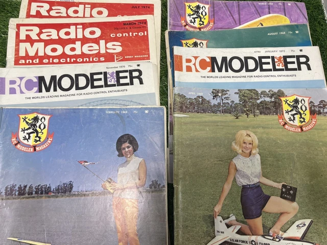 RC RADIO CONTROL Modeler Magazine lot of 8 Random Editions 1968 - 1972 ...