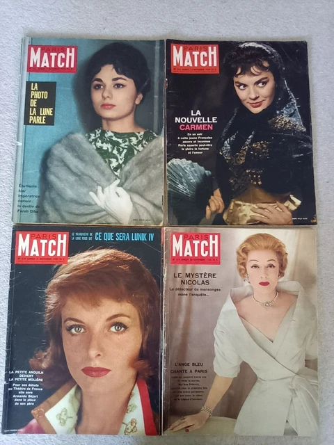 VINTAGE PARIS MATCH Magazine 1959 Marlene Dietrich Hitchcock Jane Fonda ...