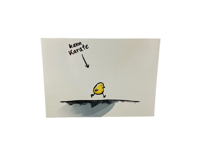 KANN KARATE KÜKEN Postkarte © Gunter Hansen / Colour Gerhard Schlegel ...