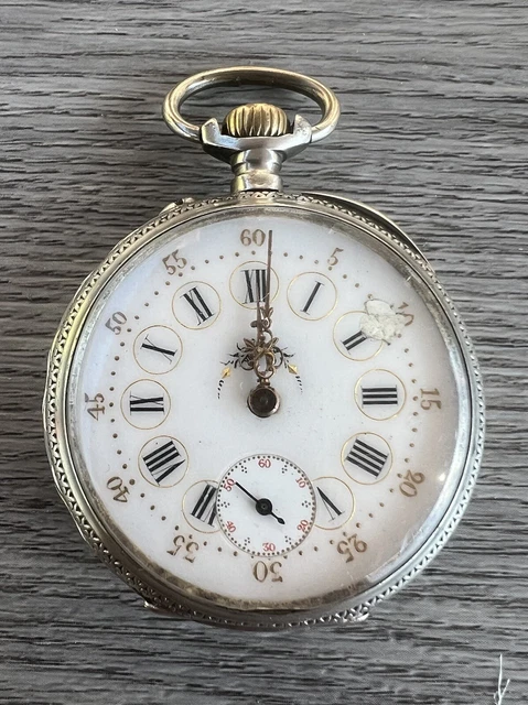 MONTRE GOUSSET ANCIENNE en argent - fonctionne EUR 35,00 - PicClick FR