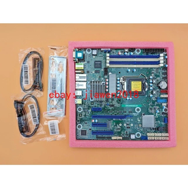 ASROCK RACK E3C246D4U2-2T LGA1151 2x10GbE 8xSATA ECC IPMI Intel Quick ...