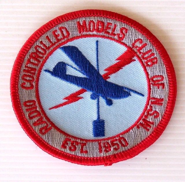 VINTAGE RADIO CONTROLLED Models Club Of Nsw Souvenir Embroidered Cloth ...