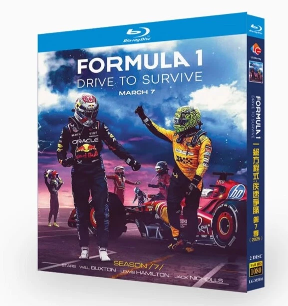 FORMULA 1:DRIVE TO Survive Season 7 (2025) 2 Disc 1080P All RegionPlay ...