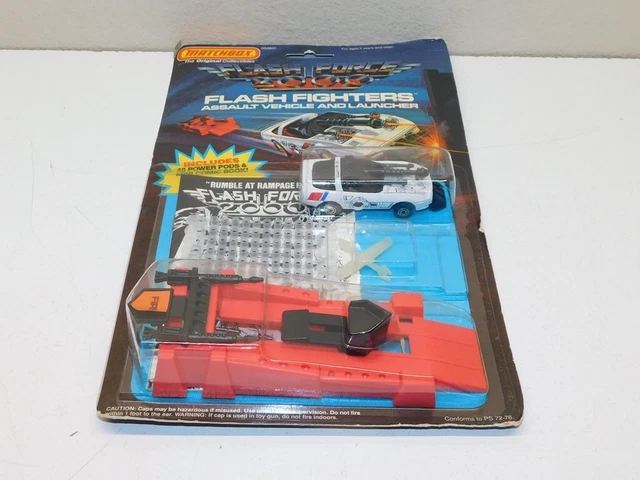 1984 MATCHBOX FLASH Force 2000 Flash Fighters Assault Vehicle And ...
