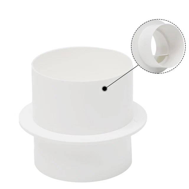 NONE CHECK VALVE Ventilation Bathroom PVC White 100mm 110mm 120mm 200mm ...
