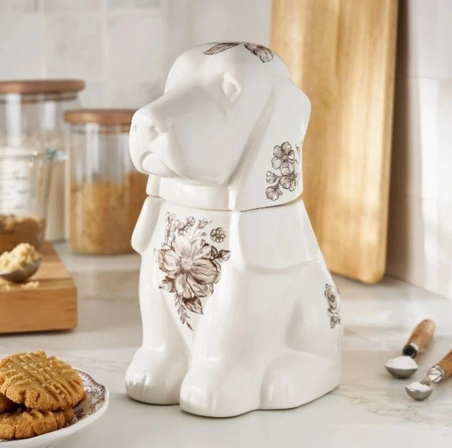 PIONEER WOMAN AGATHA Charlie Cookie Jar Brown 11" Complimentary Gift (R ...