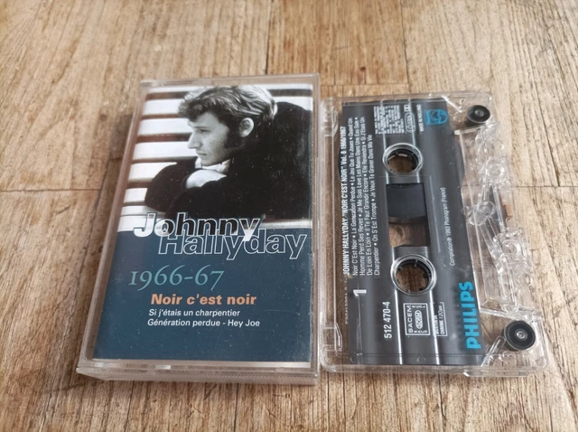 JOHNNY HALLYDAY NOIR C'est Noir (8) Cassette Audio Tape K7 Mc EUR 18,99 ...
