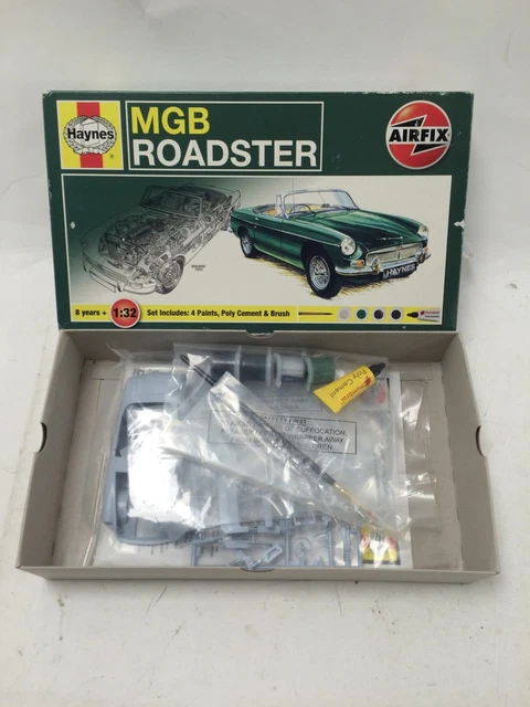 HAYNES AIRFIX MGB Roadster 1:32 Classic Car Model Kit MH06 Sealed Bags ...