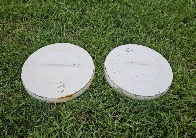 PAIR 1964-1966 FORD F100 Econoline 10.5" Painted Steel Hubcaps Hub Caps ...