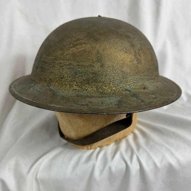 WW1 US ARMY Brodie Helmet Painted W/ Chinstrap £154.72 - PicClick UK