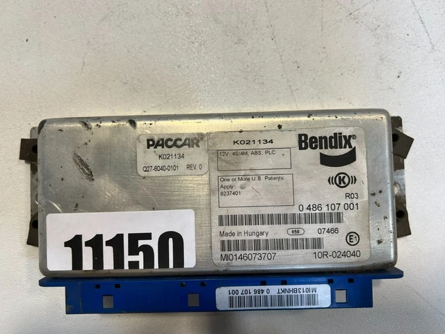BENDIX PETERBILT KENWORTH ABS ECU Control Module Q27-6040-0101 K021134 ...