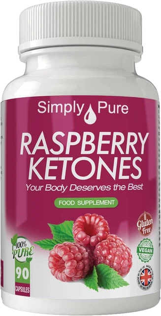 SIMPLY PURE RASPBERRY Ketones Capsules X 90, 5000Mg, Gluten Free, GM ...