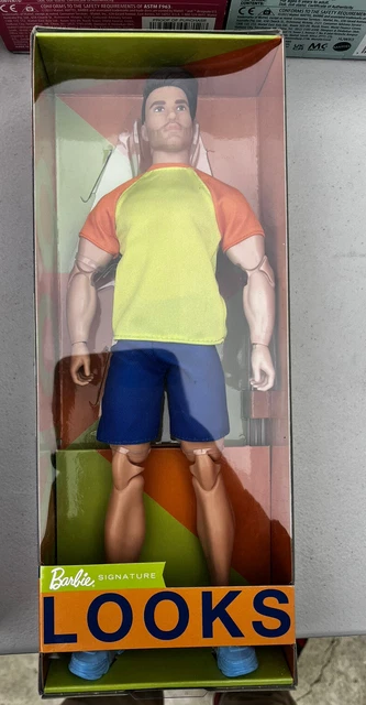 IN HAND 2023 Barbie Signature Looks KEN DOLL #18 Buff Body Curly ...