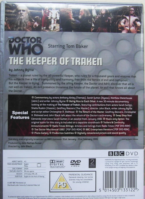 DOCTOR WHO: THE Keeper of Traken DVD Starring Tom Baker. Free Postage £ ...