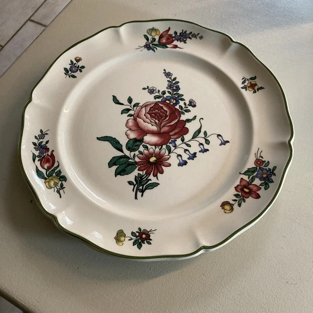 ASSIETTE ANCIENNE PLATE Villeroy Et Bosch Fleurs EUR 10,00 - PicClick FR