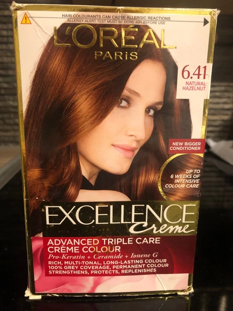 LOREAL PARIS EXCELLENCE Creme Hair Dye 6.41 Natural Hazelnut £10.00 ...