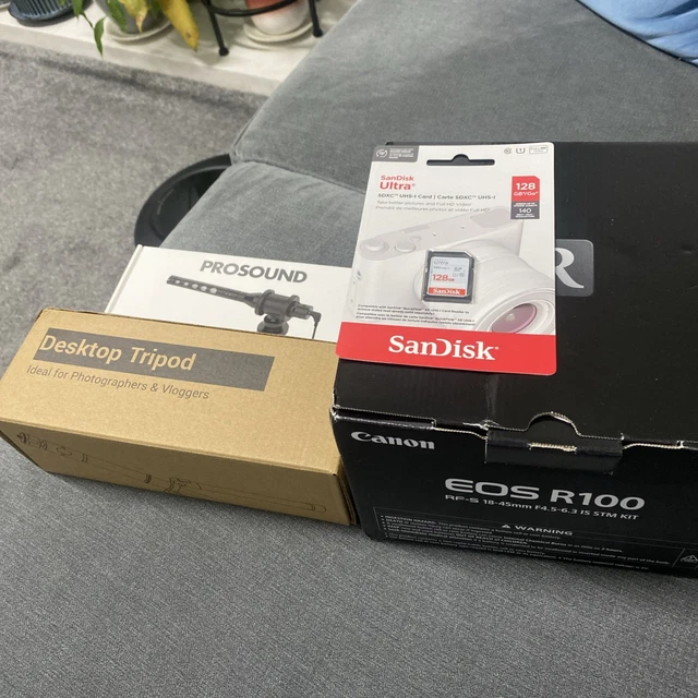 CANON EOS R100 APS-C Digital Mirrorless Camera with RF-S 18-45mm IS STM ...