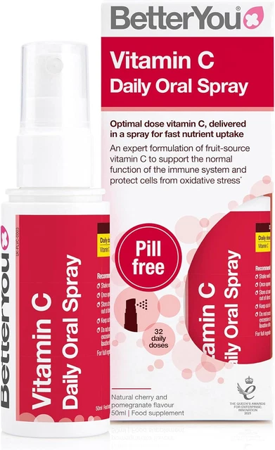 VITAMIN C ORAL Spray, Fast Acting High Strength Vitamin C Supplement ...