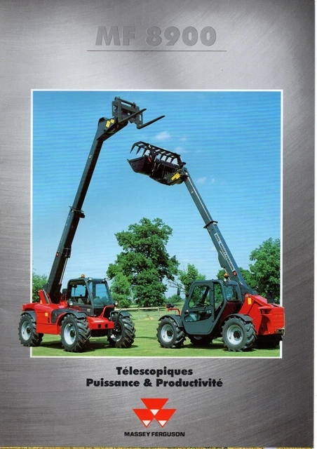 BROCHURE TRACTEUR TÉLÉSCOPIQUE Massey Ferguson série 8900 EUR 6,00 - PicClick FR
