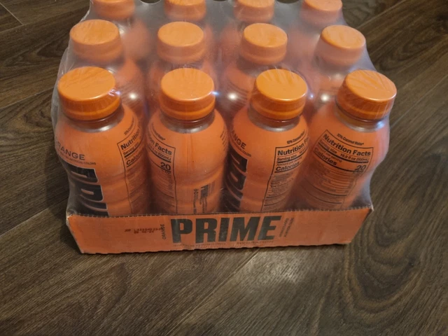 PRIME HYDRATION DRINK orange 12 pack Case Box Crate £89.08 - PicClick UK
