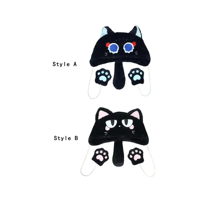 ANIME COSPLAY HAT Lady Fancy Dress Animal Hood Funny Headdress Costume ...