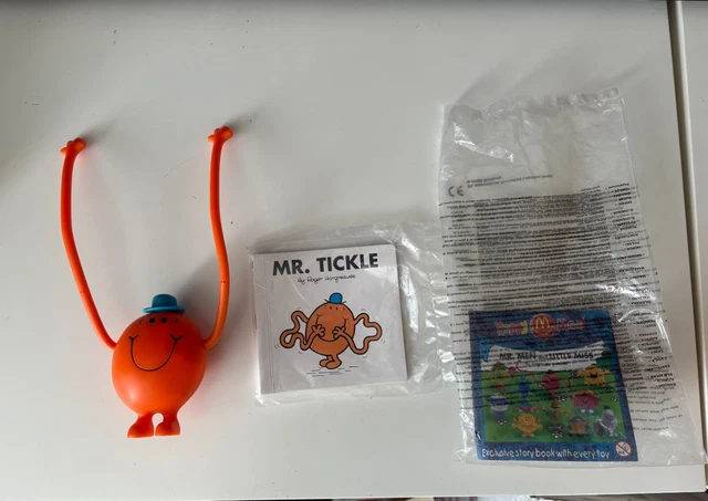 MCDONALDS HAPPY MEAL Toy Mr Tickle Figure and Book New £11.12 - PicClick UK