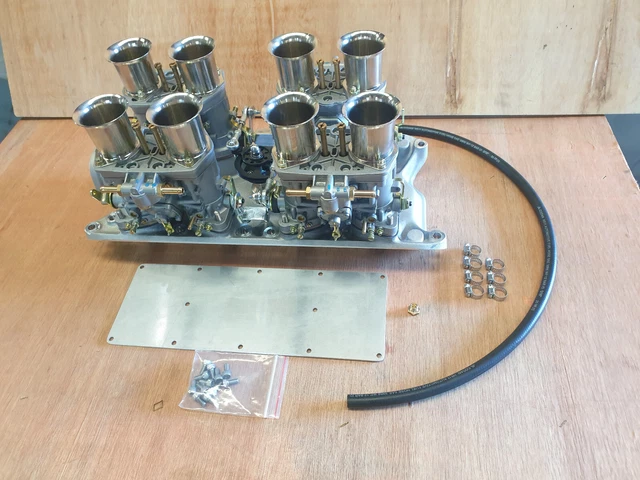 QUAD WEBER KIT. 289-302 Ford Windsor V8. 4 x 44IDF Genuine Weber ...