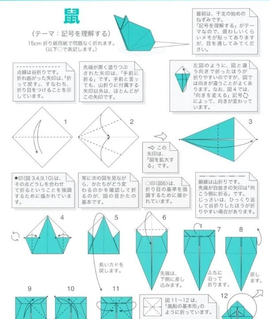 ADVANCED ORIGAMI BOOK Japan Folding Designs from Beginner to Expert 43 ...