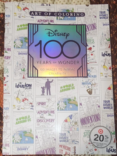 ART OF COLORING Disney 100 Years of Wonder Book New Papeback £6.03 ...