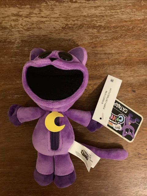 POPPY PLAYTIME SMILING Critters CATNAP 8” Purple Cat Plush Phat Mojo ...