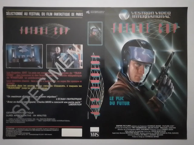 JAQUETTE VHS (SEUL) Vestron Futur Cop EUR 4,00 - PicClick FR