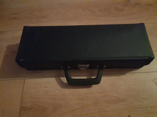 1980S VINTAGE BLACK Vinyl Cassette Tape Storage Case Black Hold 16 £6. ...