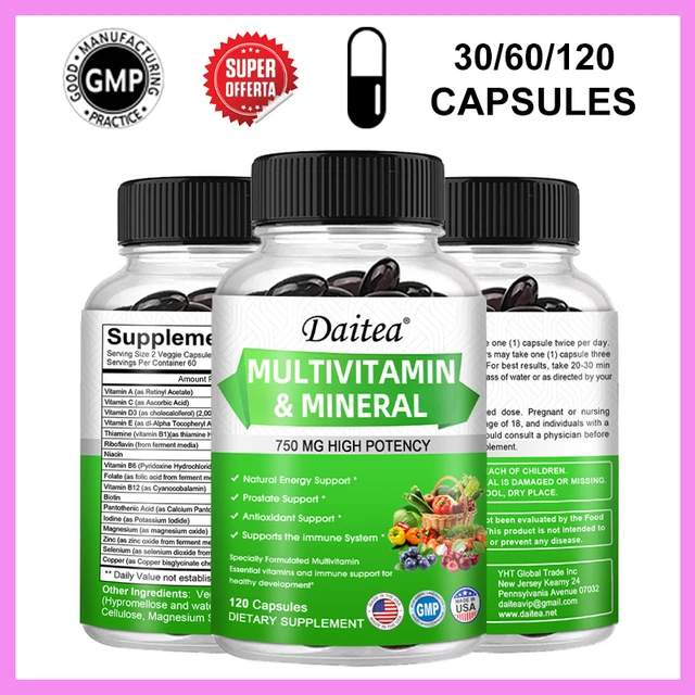 MULTIVITAMINS CAPSULES - Support Skin Health & Appearance,Boost Natural ...
