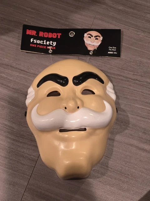 F SOCIETY MR Robot Plastic Face Mask Costume Accessory New £14.78 ...