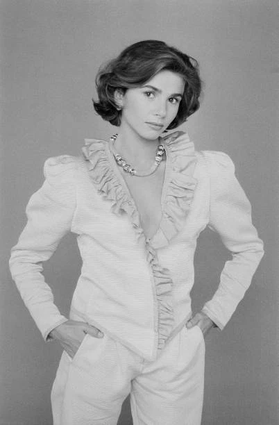 SPANISH ACTRESS VICTORIA Abril in Paris on October 27 1983 France Old ...