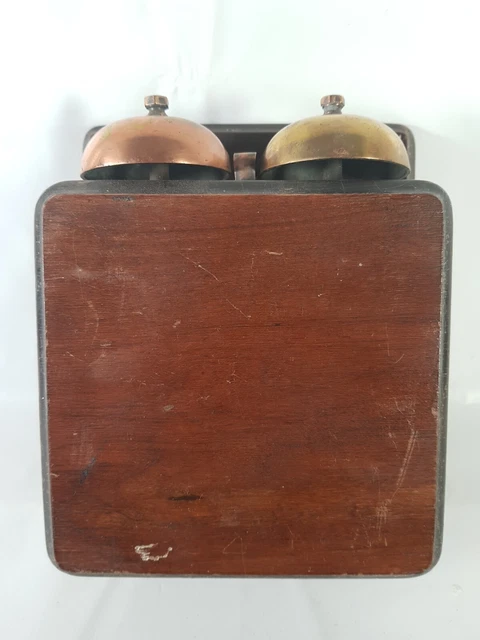 VINTAGE GPO BELL Set Wooden Bell Box batch mark 500 £37.99 - PicClick UK
