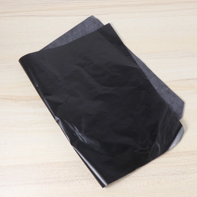 50 PCS CARBON Transfer Paper Black Graphite Tracing Paper For Wood Art ...