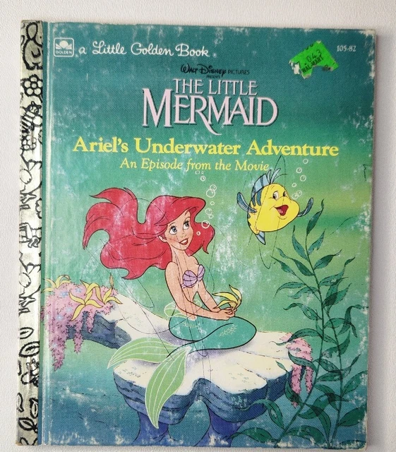 VINTAGE LITTLE GOLDEN Book The Little Mermaid Ariel's Underwater ...
