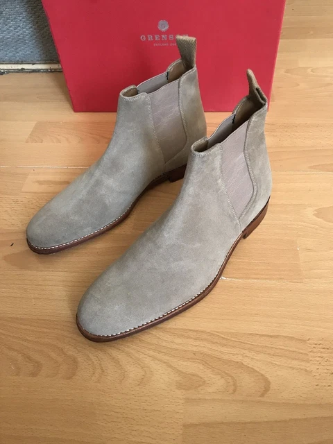 GRENSON DECLAN SNUFF Suede Mens Chelsea Boot Size 8, Eu 42 £149.95 ...