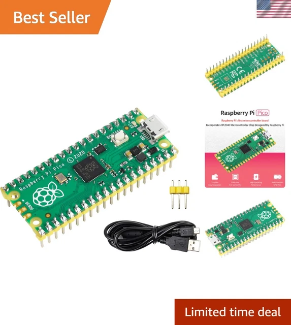 RASPBERRY PI PICO Microcontroller with Pre-Soldered Header - RP2040 ...
