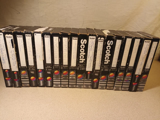 USED VHS VIDEO Cassette Tape Blank, ( 18 in this Lot ) Scotch D £12.00 ...
