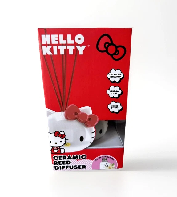HELLO KITTY HEAD Diffuser Kawaii Cute Sanrio Ceramic Reed House Decor ...