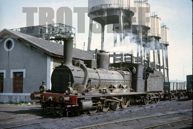 35MM SLIDE RENFE Spanish Railway Steam Loco Class 040 1964 Original ...