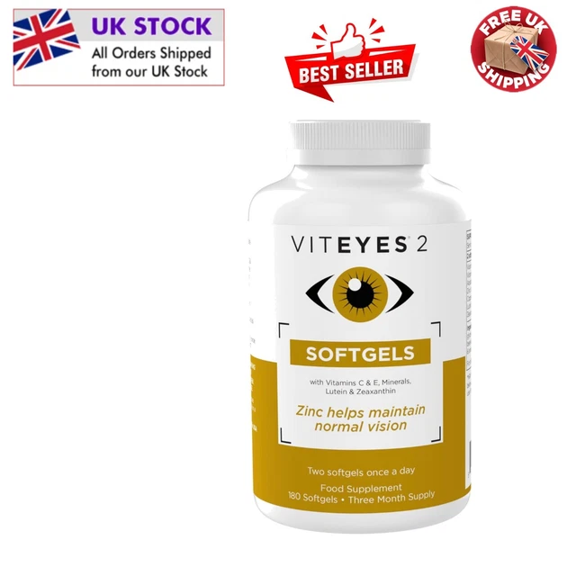 180 SOFTGELS - AREDS2 Eye Health with Lutein & Zeaxanthin Benefits £80. ...