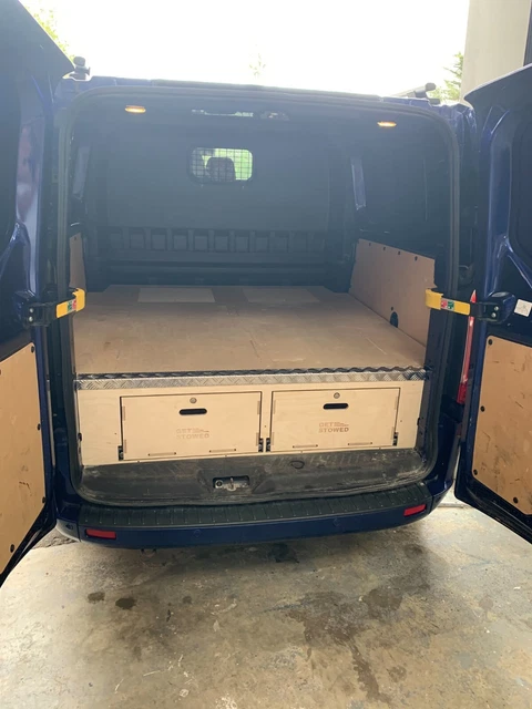 FORD TRANSIT CUSTOM Crew Cab LWB drawers tool storage vehicle organiser ...
