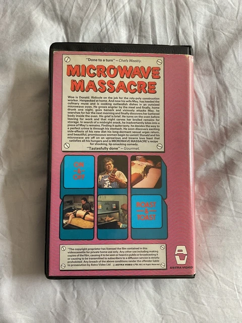 MICROWAVE MASSACRE VHS Pre Cert Horror Astra Video £70.00 - PicClick UK