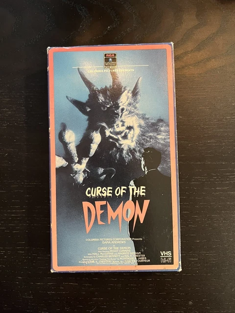 CURSE OF THE demon - horror vhs - 1986 columbia pictures - side opening ...